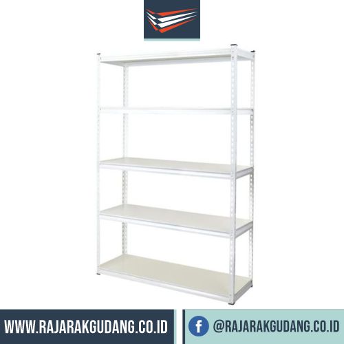 Rak Besi 5 Tingkat Putih – Tactix - RAK GUDANG BESI SUSUN SIKU LUBANG ...