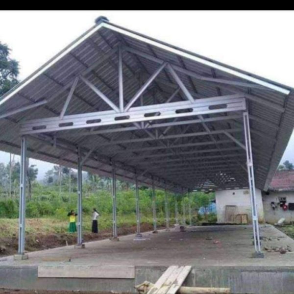KONSTRUKSI BAJA RINGAN UNTUK GUDANG SEDERHANA - RAK GUDANG BESI SUSUN ...