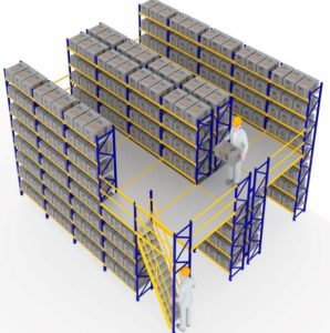 MULTI TIER RACKING SYSTEM - RAK GUDANG BESI SUSUN SIKU LUBANG - RAK ...