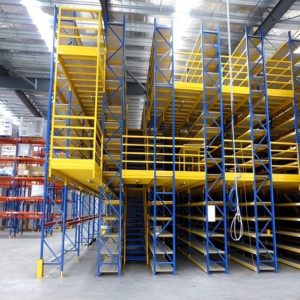 MULTI TIER RACKING SYSTEM - RAK GUDANG BESI SUSUN SIKU LUBANG - RAK ...